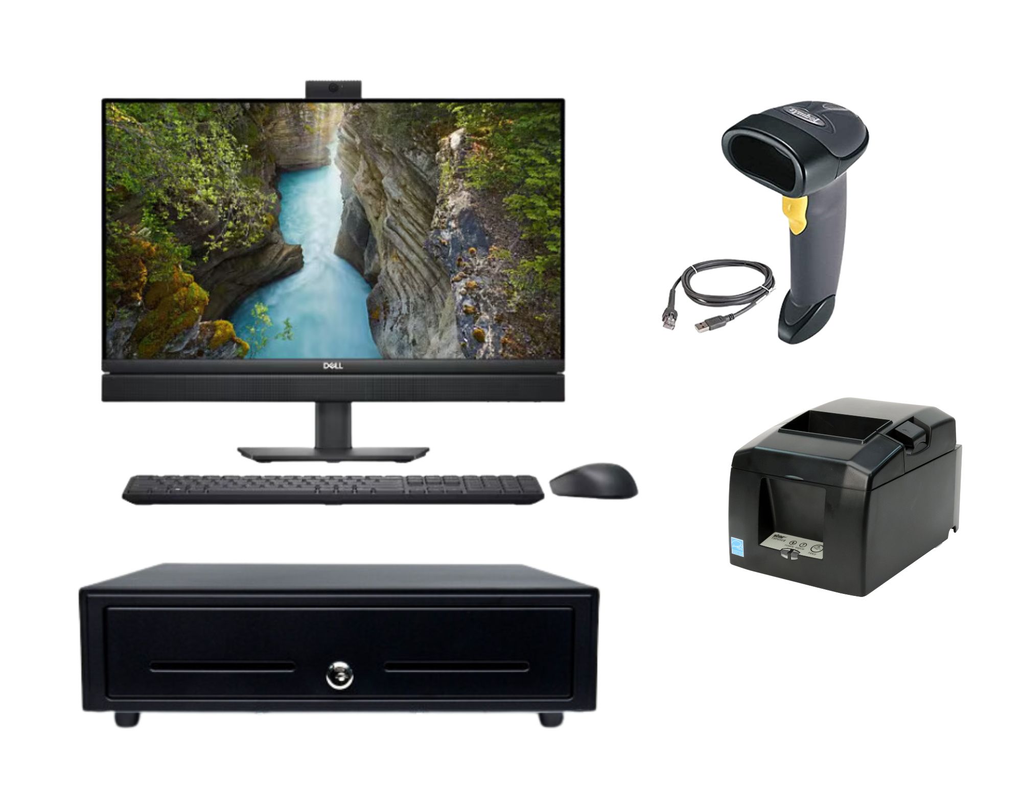 AIO PC POS Station Bundle — Retail by CRS